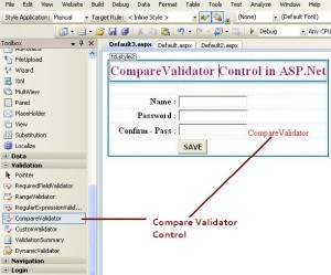 Compare Validator control in ASP.Net.