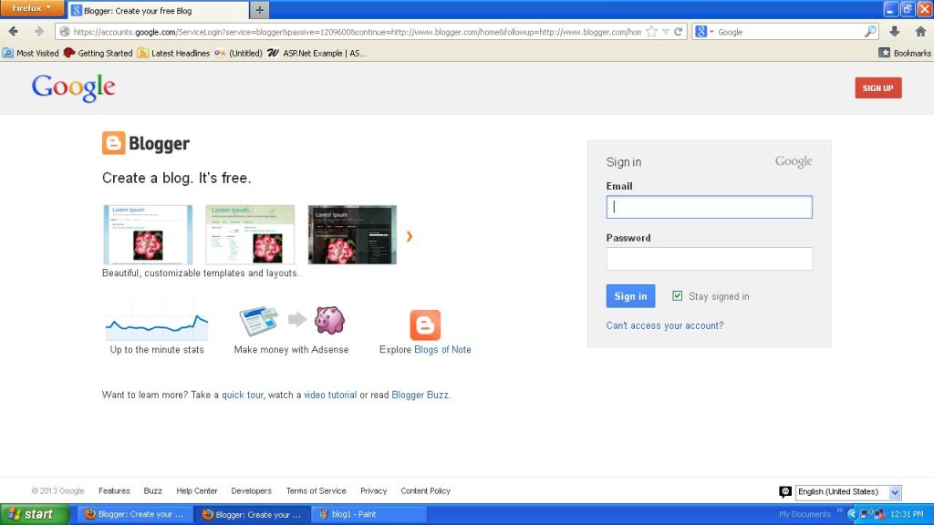 How to Create a Blog with Blogger.com