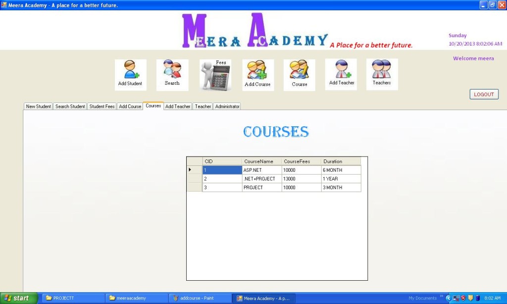 Student Management System Project in C# .Net