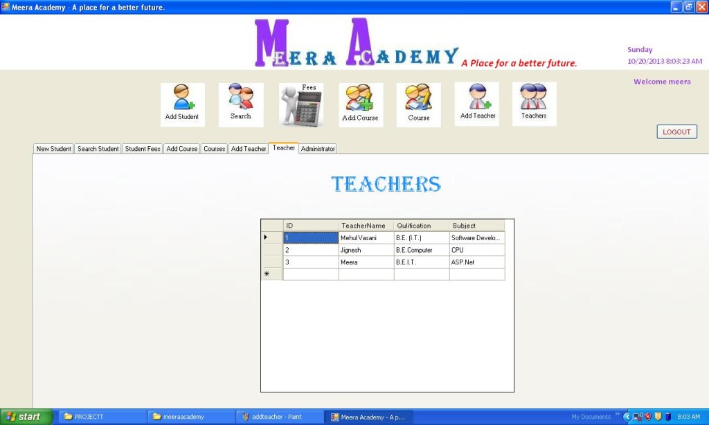 Student Management System Project in C# .Net