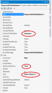 How to use RequiredFieldValidator Control in ASP.Net