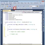 How to comment C# code in asp.net.