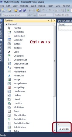 Adding Server side Controls on a web form ASP.Net C#.