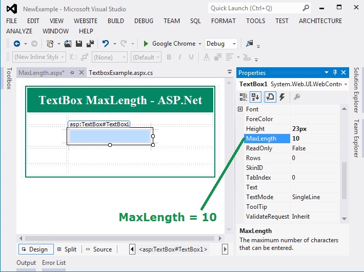 Set Multiline TextBox Max Length In ASP Net