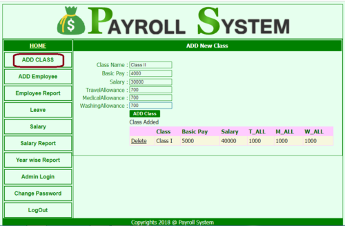 Employee payroll management system asp.net project