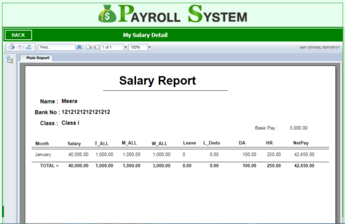 Employee payroll management system asp.net project