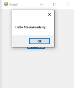 Message Box in C# Windows Application