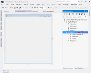 Adding new Windows Forms in C# Windows Application.