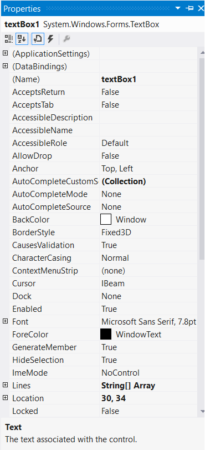 Set Server Controls Properties in C# Windows Forms.