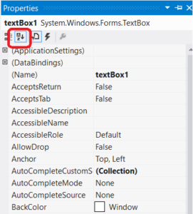 Set Server Controls Properties in C# Windows Forms.