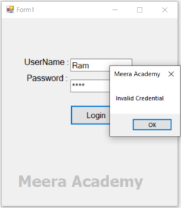 Create Simple Login Form in Windows Application C#