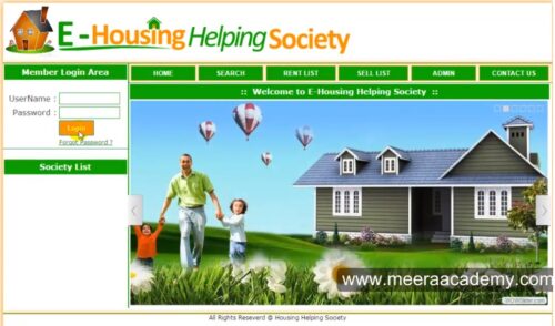 Download Database of Society Management ASP.Net Project.